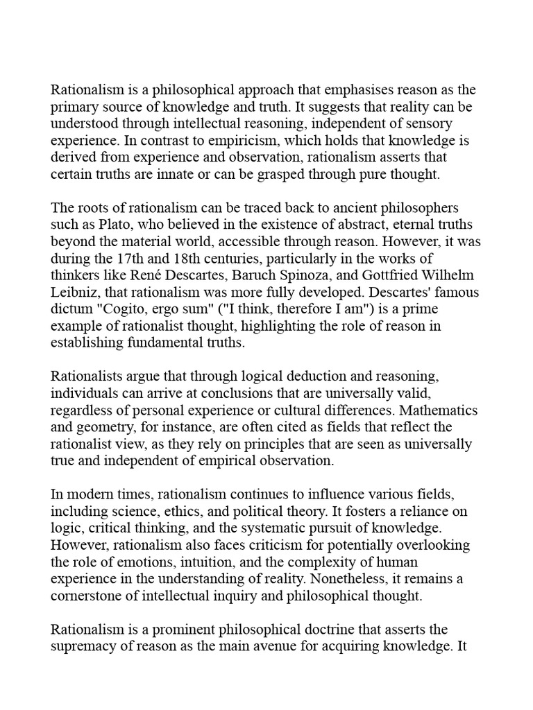 Philosophy Project | PDF