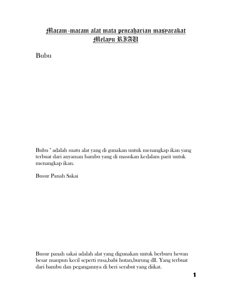 Alat Mata Pencaharian | PDF | Ilmu Sosial | Kajian Bahasa Asing