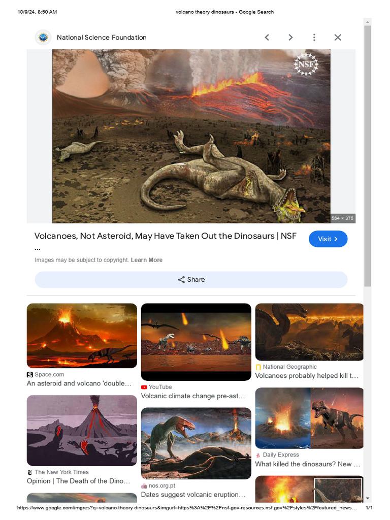 volcano theory dinosaurs 2 | PDF