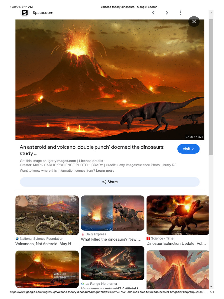 Volcano Theory Dinosaurs 1 | PDF