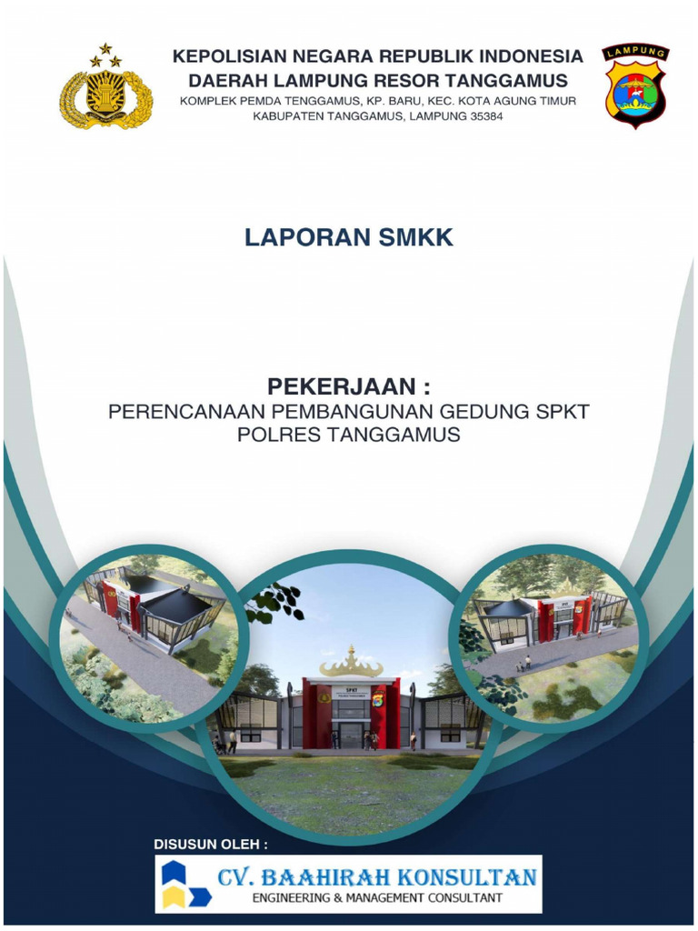 SMKK Perencanaan Pembangunan Gedung SPKT Polres Tanggamus | PDF