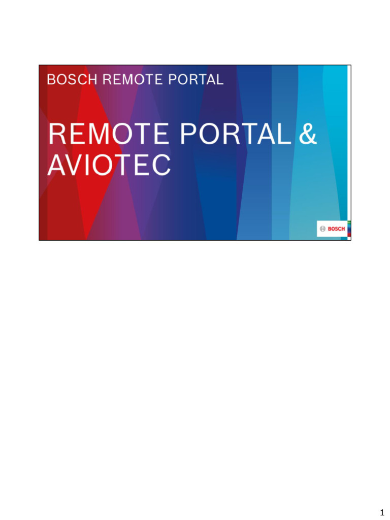Remote Portal AVIOTEC | PDF