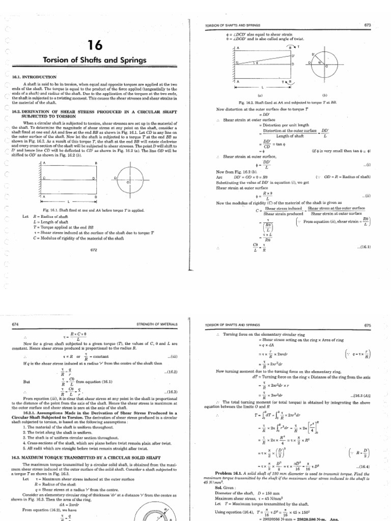 Elastic Torsion Analysis | PDF