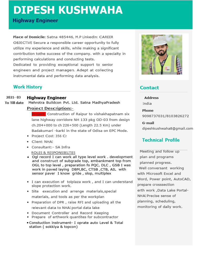 Dipesh Highway Engineer 33 | PDF | Computers