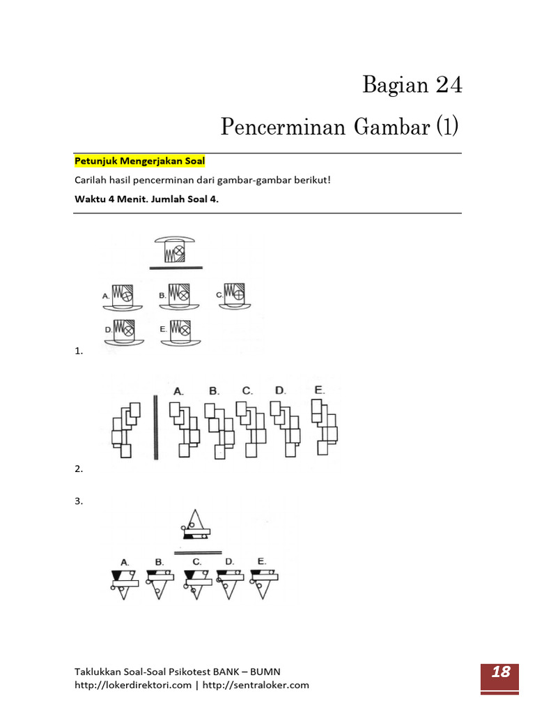 Psikotest Contoh - Soal - Psikotest - Hal131-132 | PDF