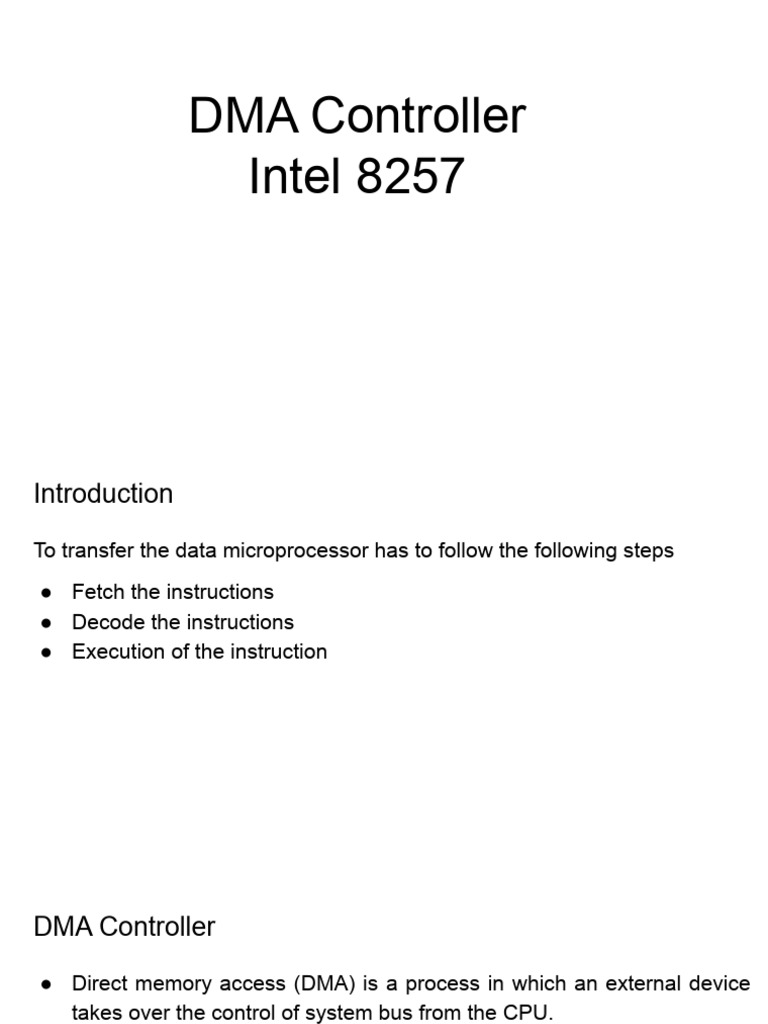 DMA Controller | PDF