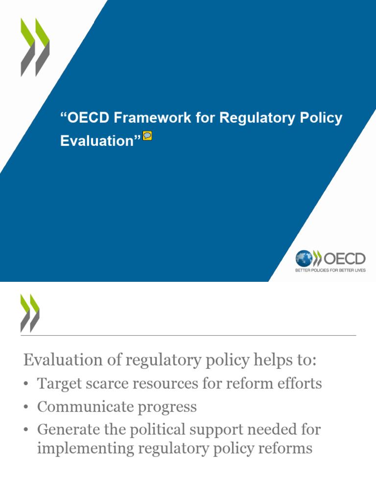Framework For Regulatory Policy Evaluation | PDF