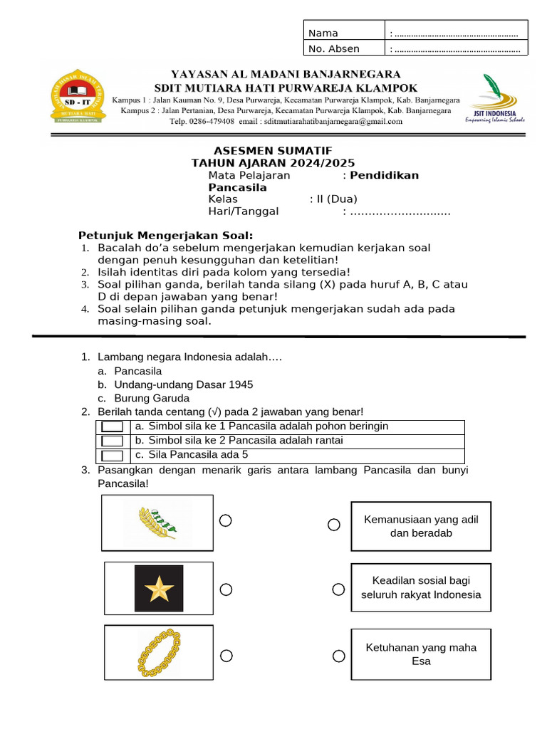 Sumati 1 P. Pancasila | PDF
