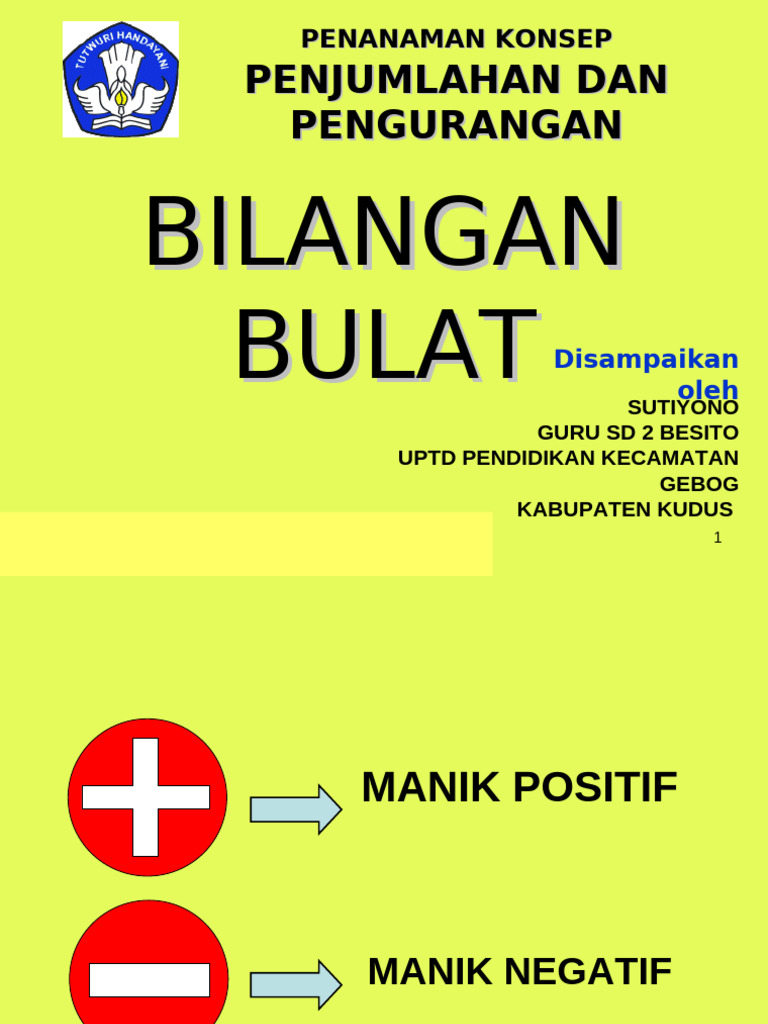 Penjumlahan Bilangan Bulat | PDF