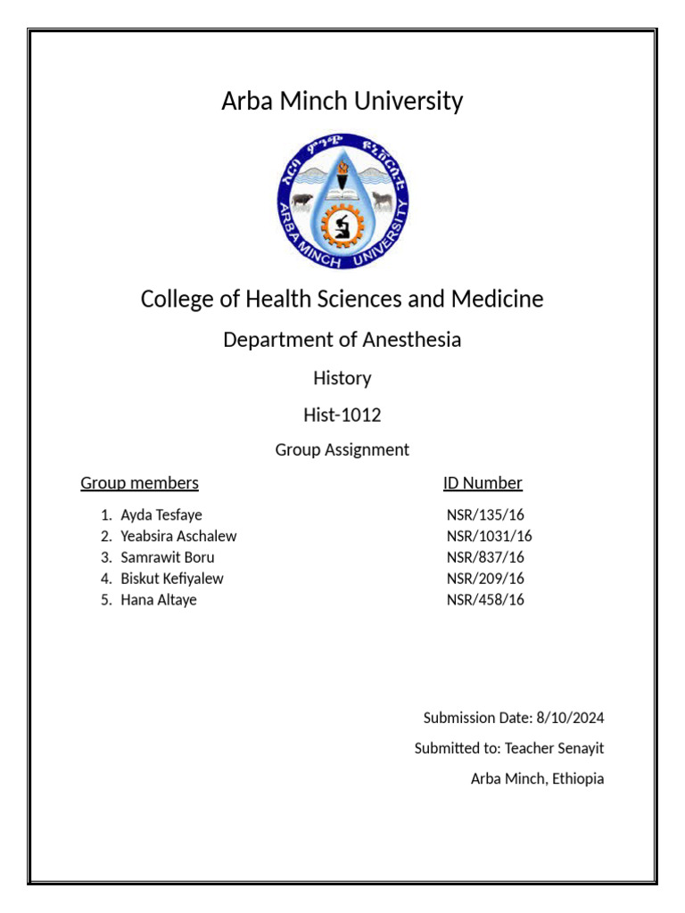 History Assignment | PDF