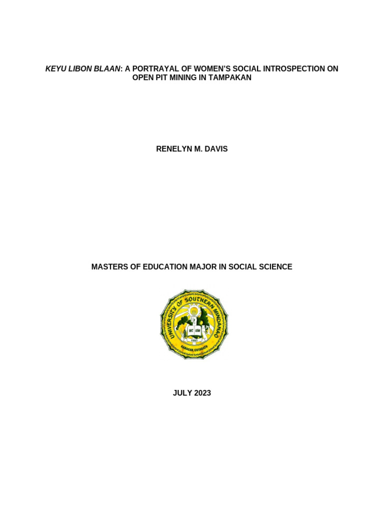 Keyu Libon Blaan - Renelyn Davis | PDF