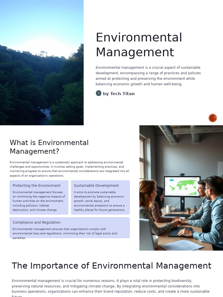 Environmental Management | PDF | Sustainability | Waste
