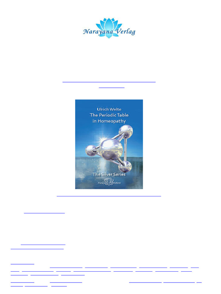 The Periodic Table in Homeopathy E Book .14081 1contents Introduction | PDF