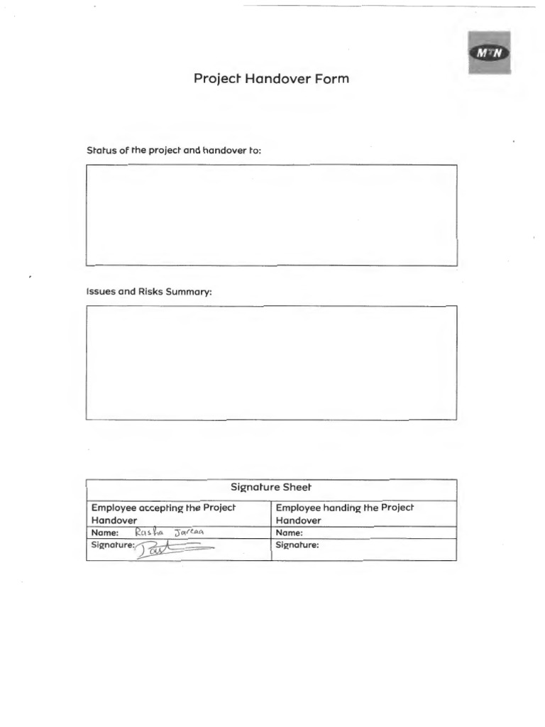 Project Hand Over | PDF