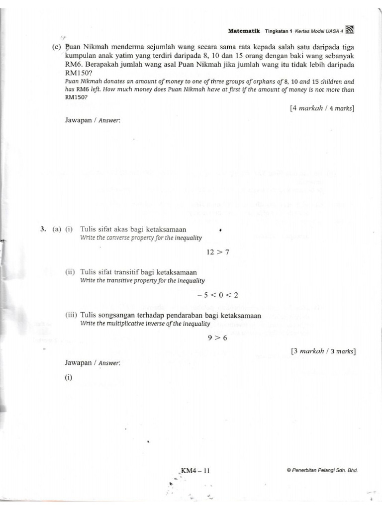 math f1 uasa 4 | PDF