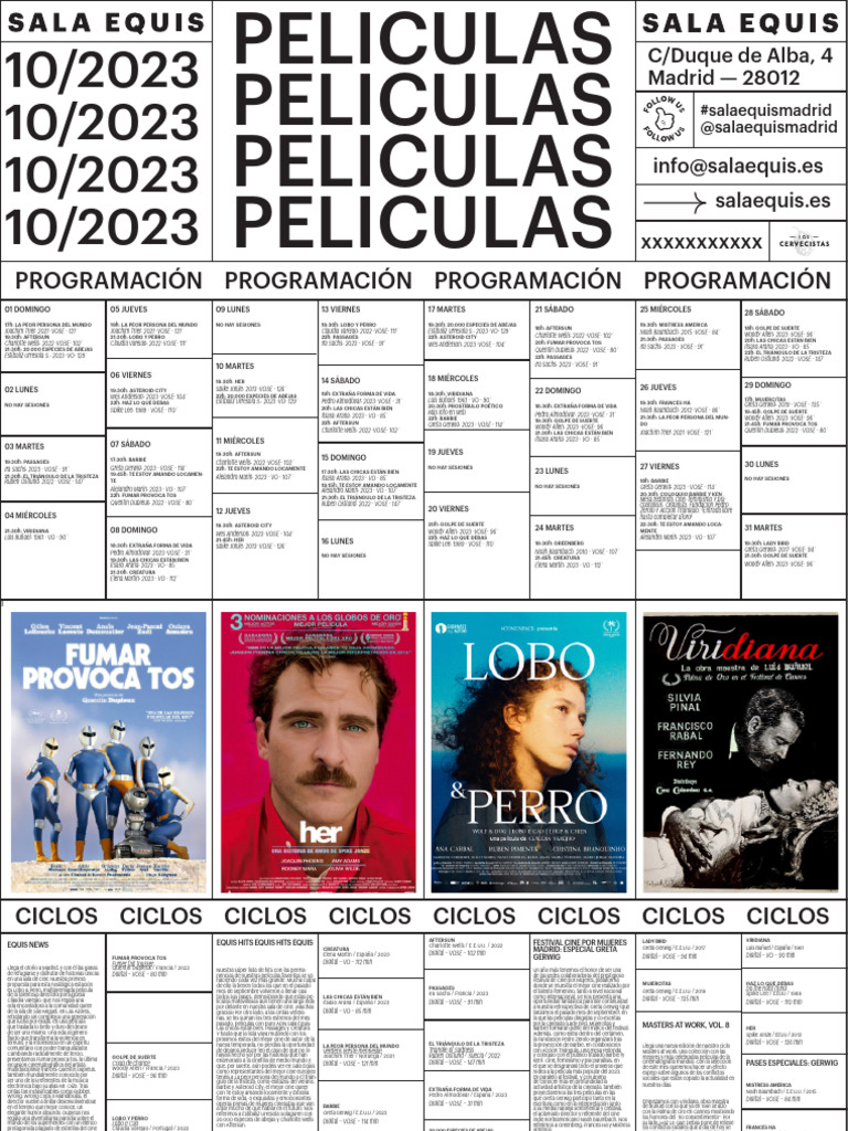 Programa OCTUBRE 2023 FINAL | PDF
