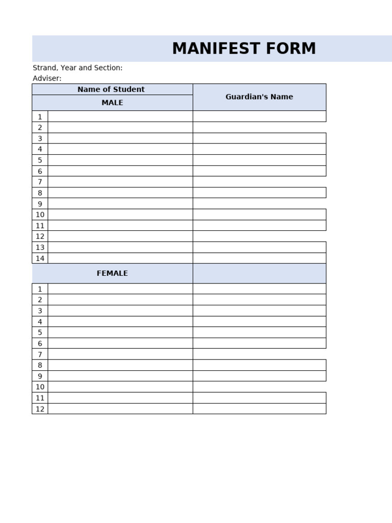 MANIFEST | PDF