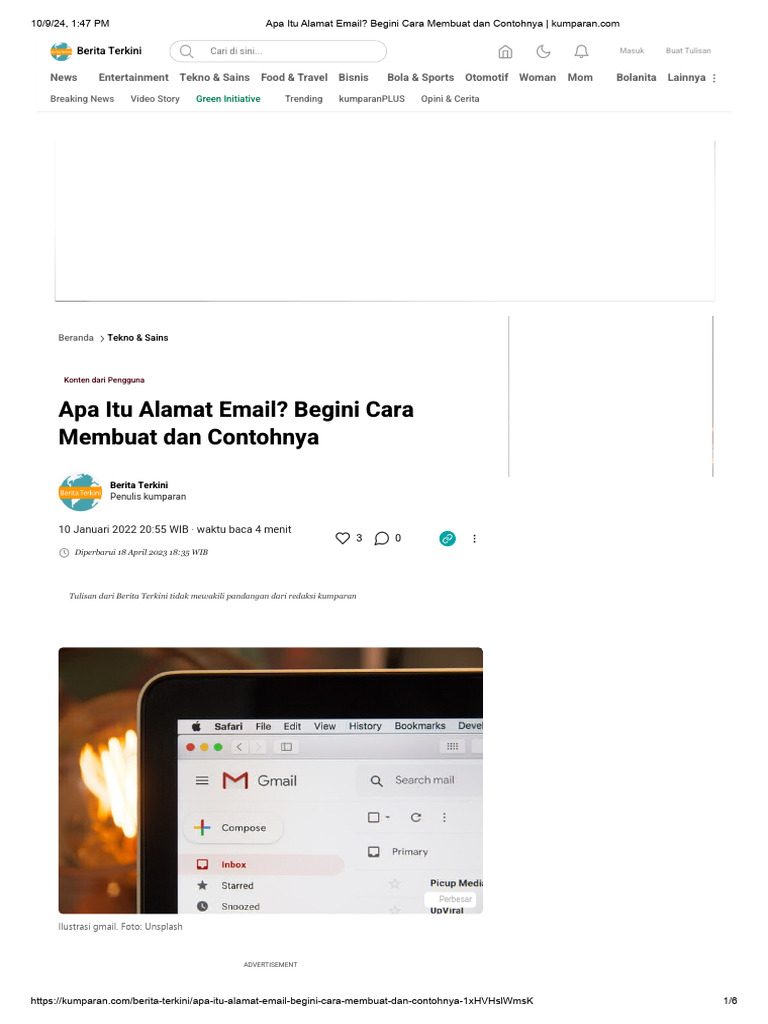 Apa Itu Alamat Email_ Begini Cara Membuat dan Contohnya _ kumparan.com ...
