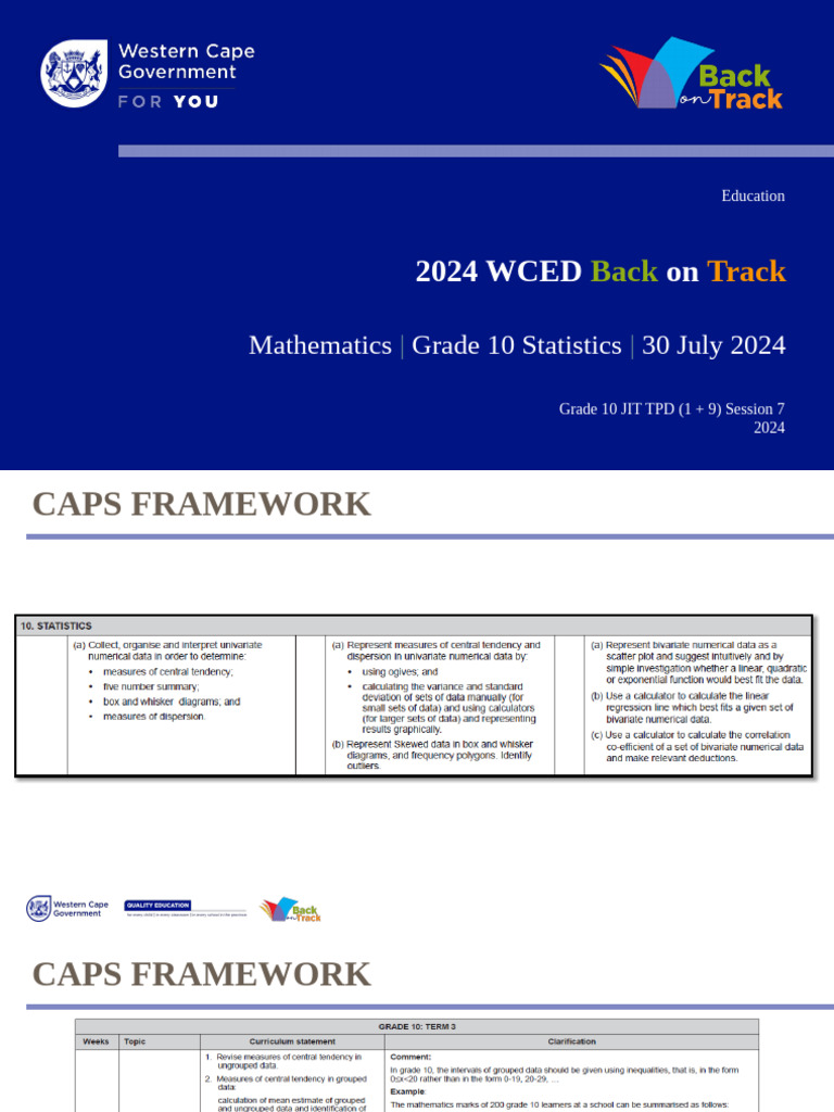 2024 Mathematics 9 - 1 Grade 10 STATS 30JulyENG | PDF