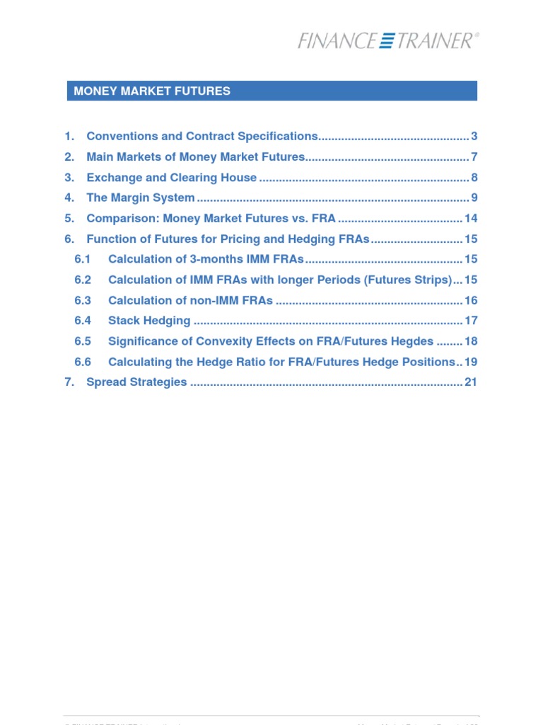 Interest Rate Futures | PDF | Futures Contract | Margin (Finance)
