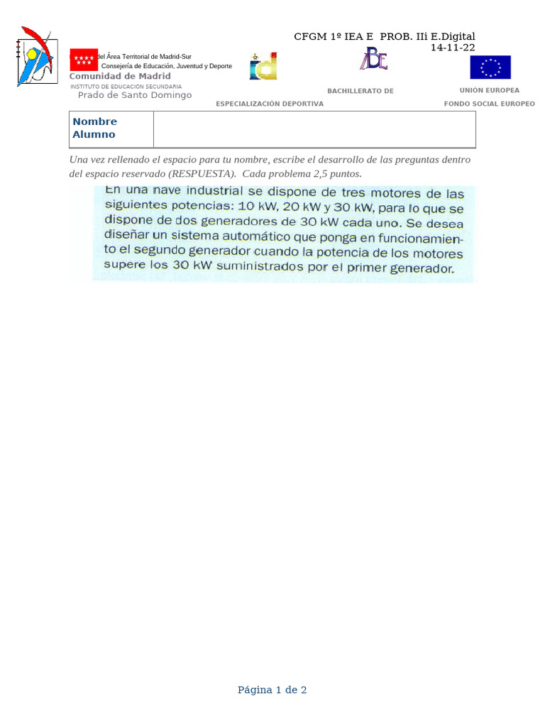 1º IEA E PROB. III E. Digital | PDF