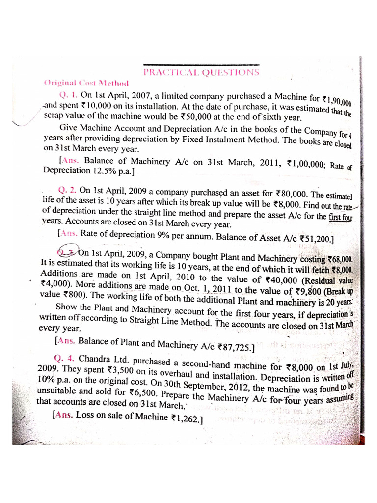 Depreciation Numerical | PDF Depreciation Numerical | PDF