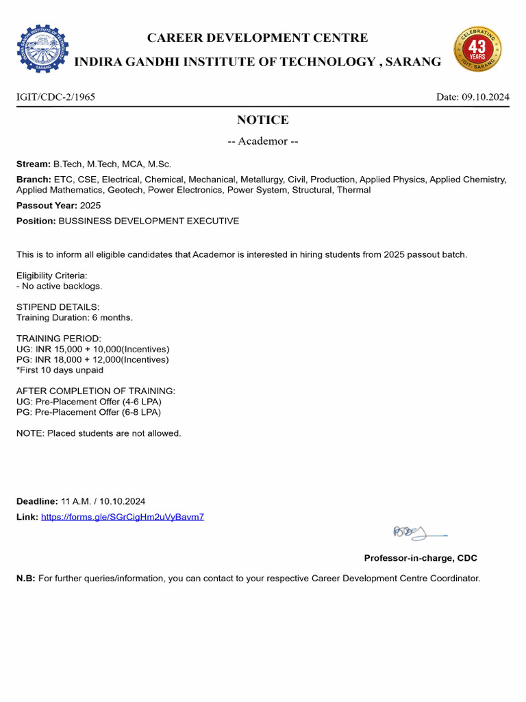 Academor (FY-2025) | PDF