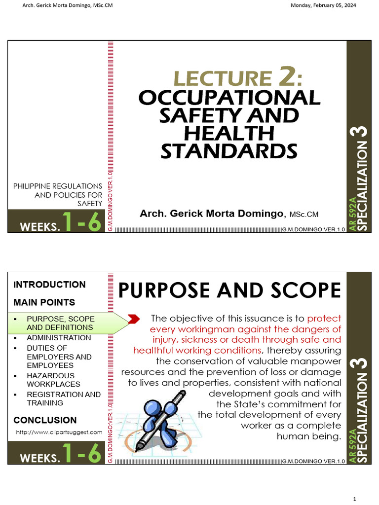L2 PT OCCUPATIONAL SAFETY HEALTH STANDARDS v1.0.gmd | PDF