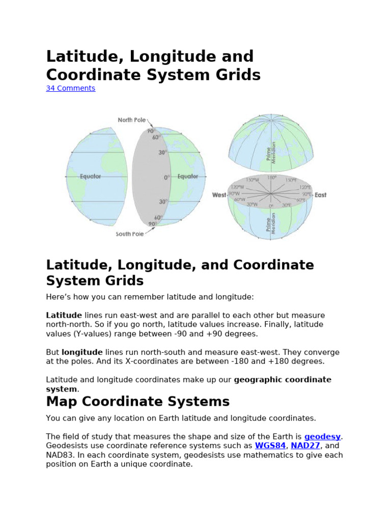 Latitude | PDF | Latitude | Longitude