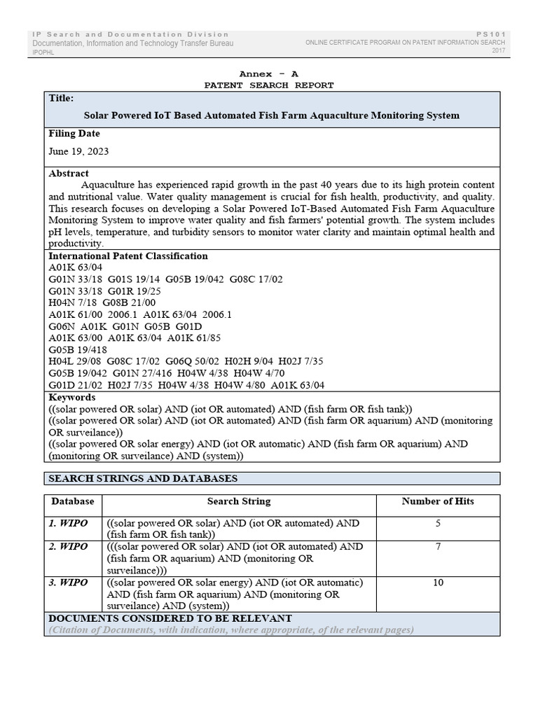 23 06 20 Group 05 Patent Search | PDF
