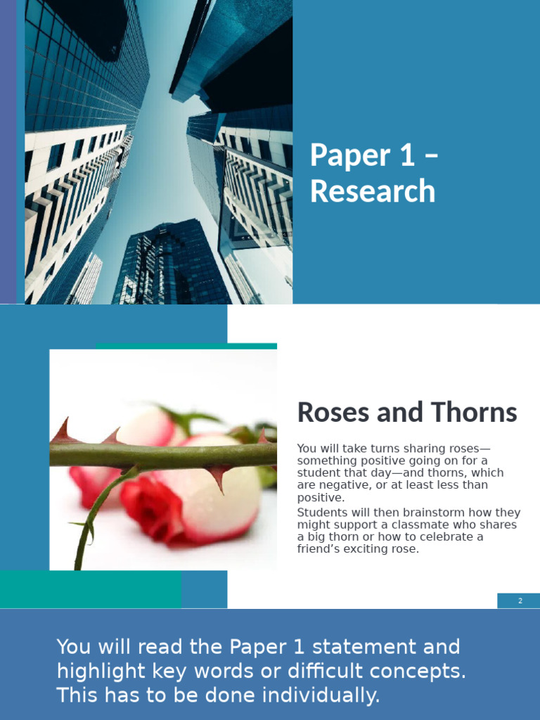 SLHL - Paper 1 - Presentation | PDF