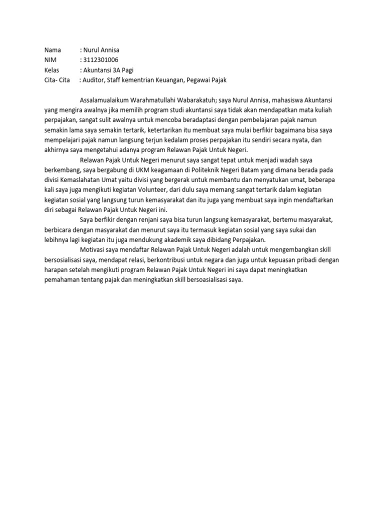 Essay Renjani | PDF