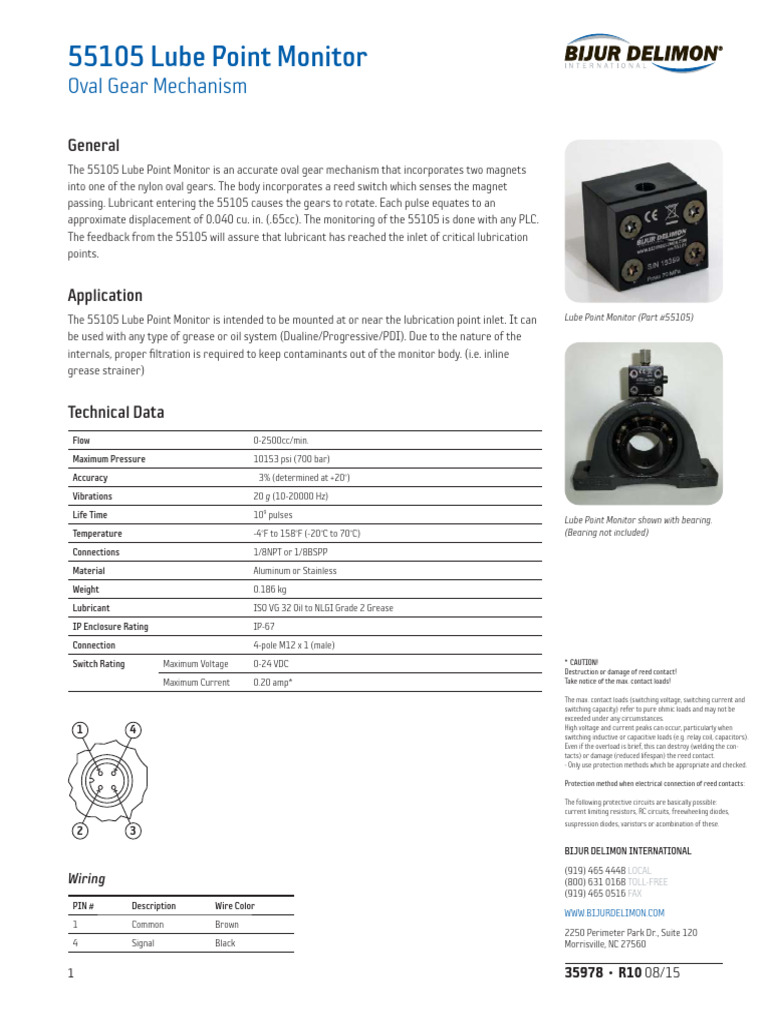 INJ Lube-Point-Monitor DS-R10 | PDF