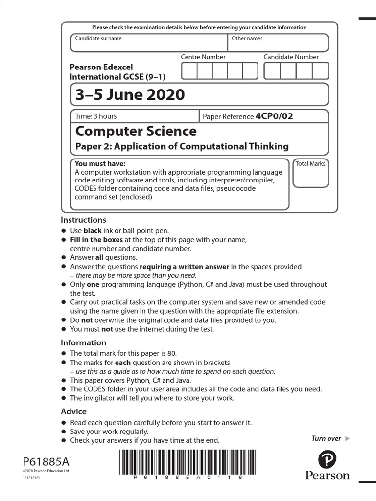 2020_CS(4CP)_P2 | PDF