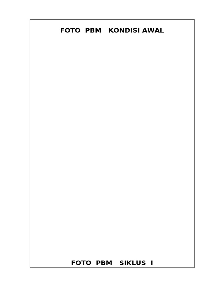 Lembar Menempel Foto PBM | PDF
