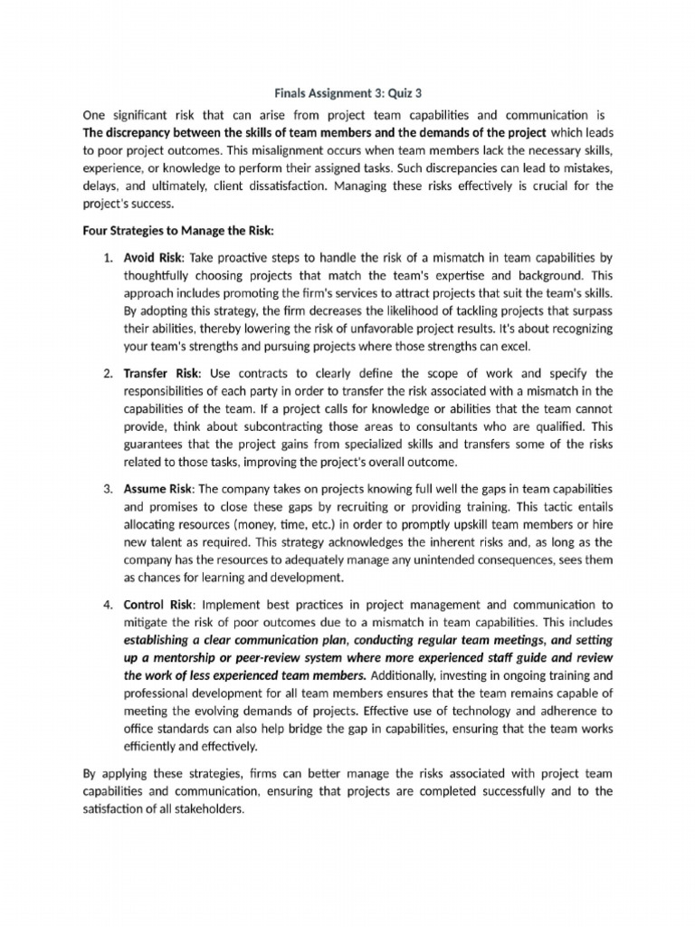 Finals Assignment 3 Quiz - Business Management and Application For Architecture 2 | PDF