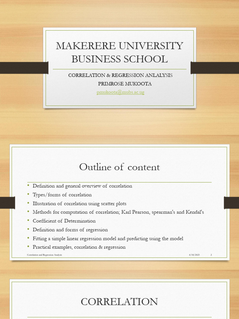 Correlation Regression Analysis | PDF | Estimation Theory | Statistical Theory