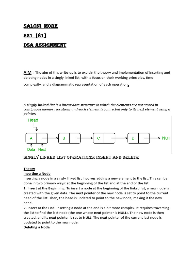 Saloni s21 - (81) Dsa Singly LL | PDF
