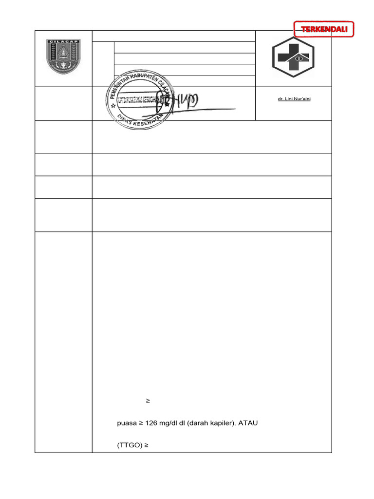 SOP PENATALAKSANAAN DM | PDF