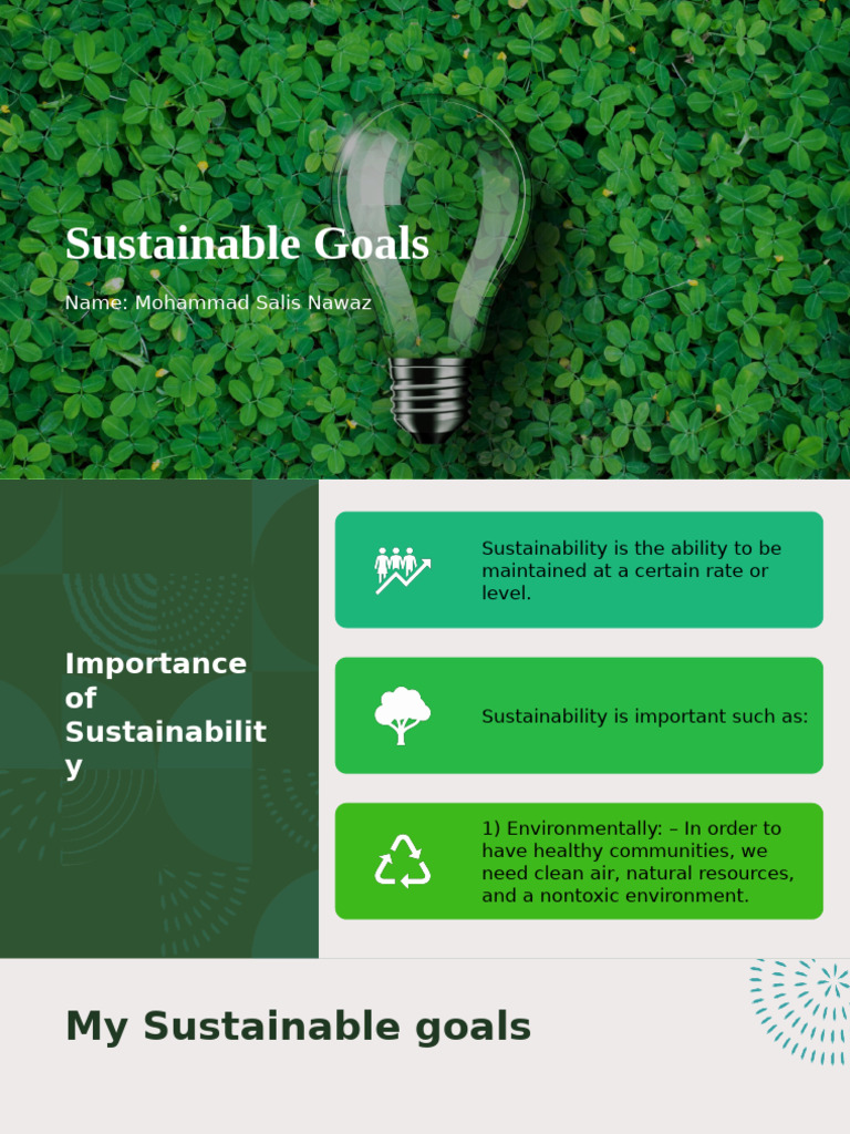 Sustainable Goals | PDF