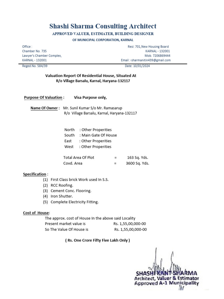 Sunil House Value | PDF