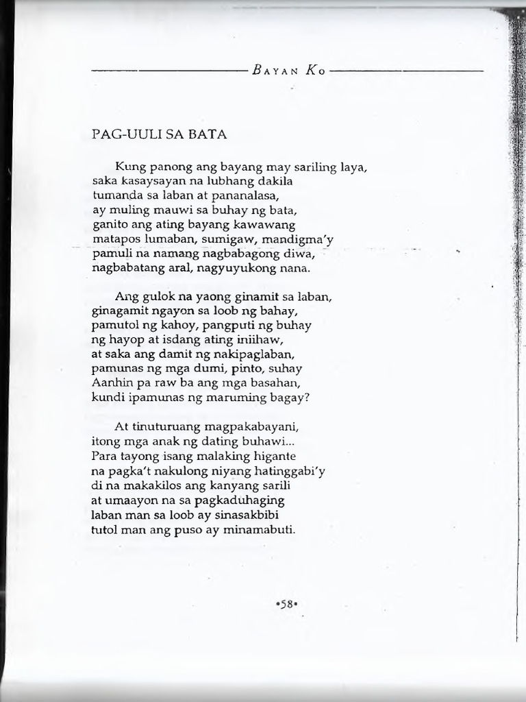 Jose Corazon de Jesus Mga Tula | PDF
