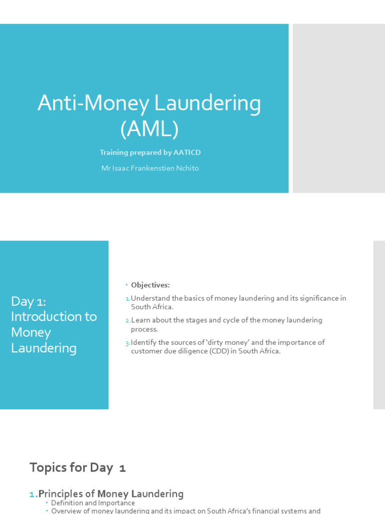 Anti-Money Laundering (AML) - Plain Slide | PDF | Money Laundering ... Anti-Money Laundering (AML) - Plain Slide | PDF | Money Laundering ...