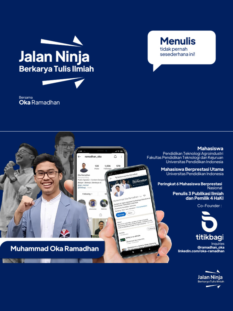Handout - Jalan Ninja Berkarya Tulis Ilmiah Dan Menembus Publikasi ...