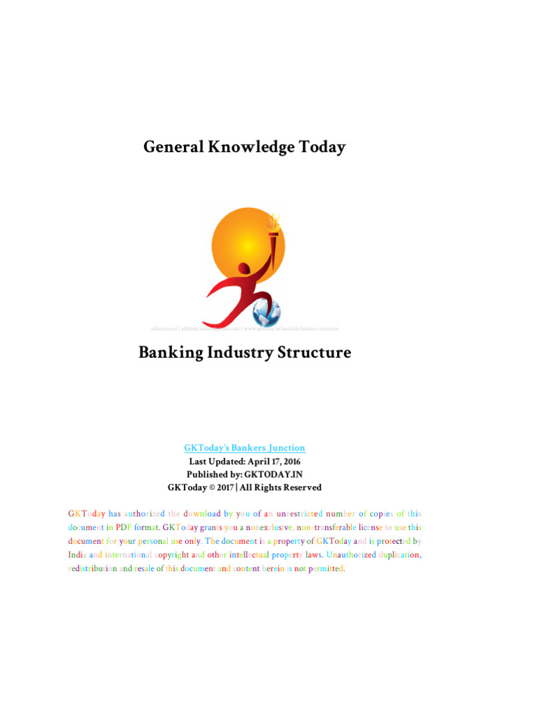 Banking Industry Structure | PDF
