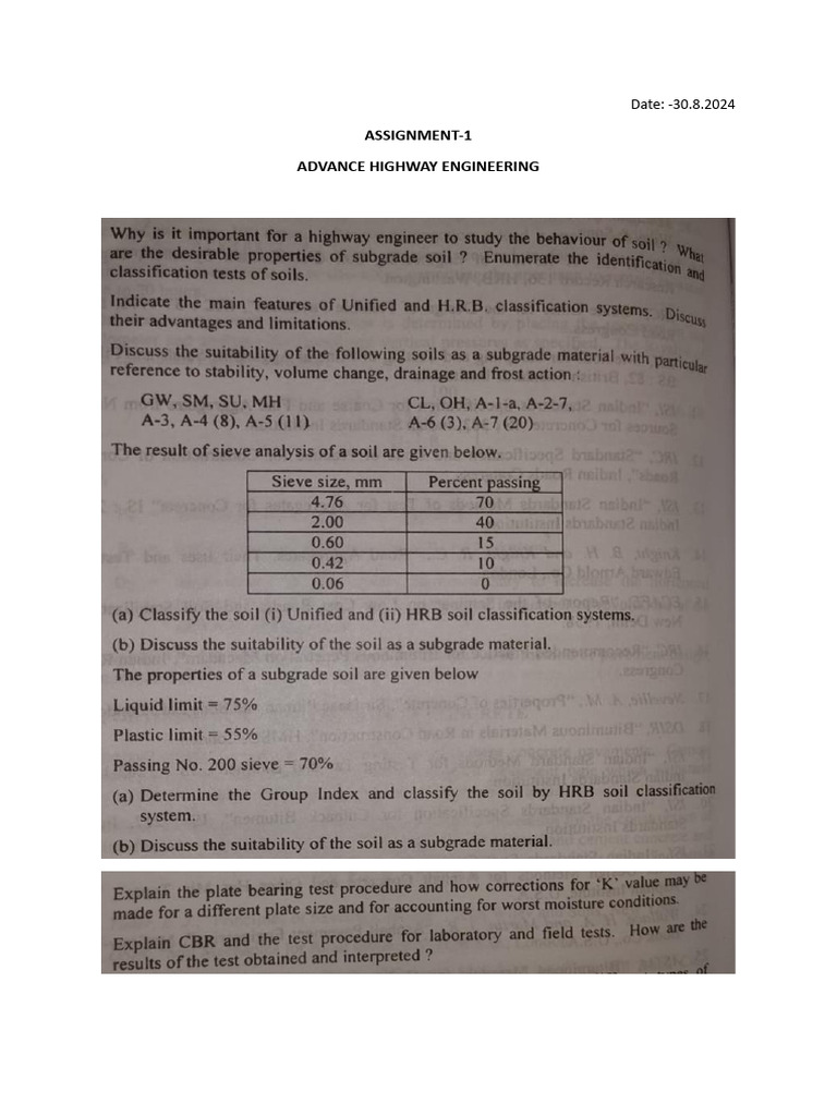 Assignment Advance Highway | PDF
