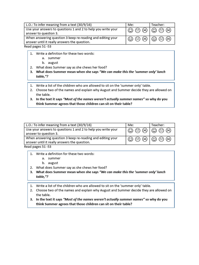 Wonder Questions 10 | PDF