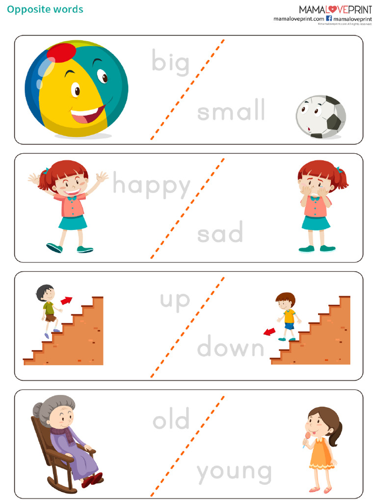 Mamaloveprint English Opposite 1 Book | PDF