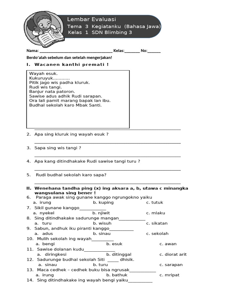 Bahasa Jawa TEMA 3 | PDF
