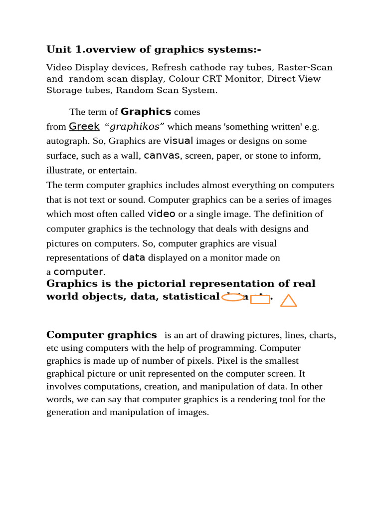 Introduction of Computer Graphics | PDF